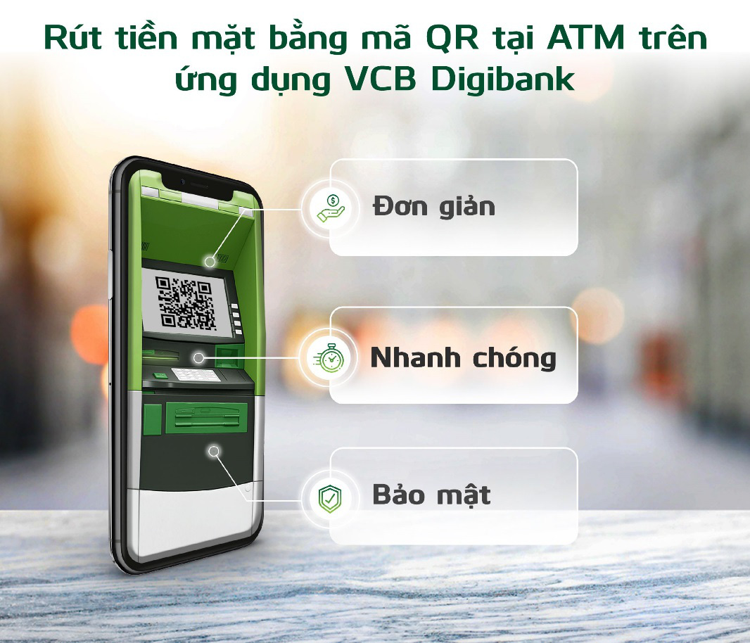 Sử dụng VCB-Digibank, không cần thẻ vẫn rút được tiền tại ATM - Tuổi ...