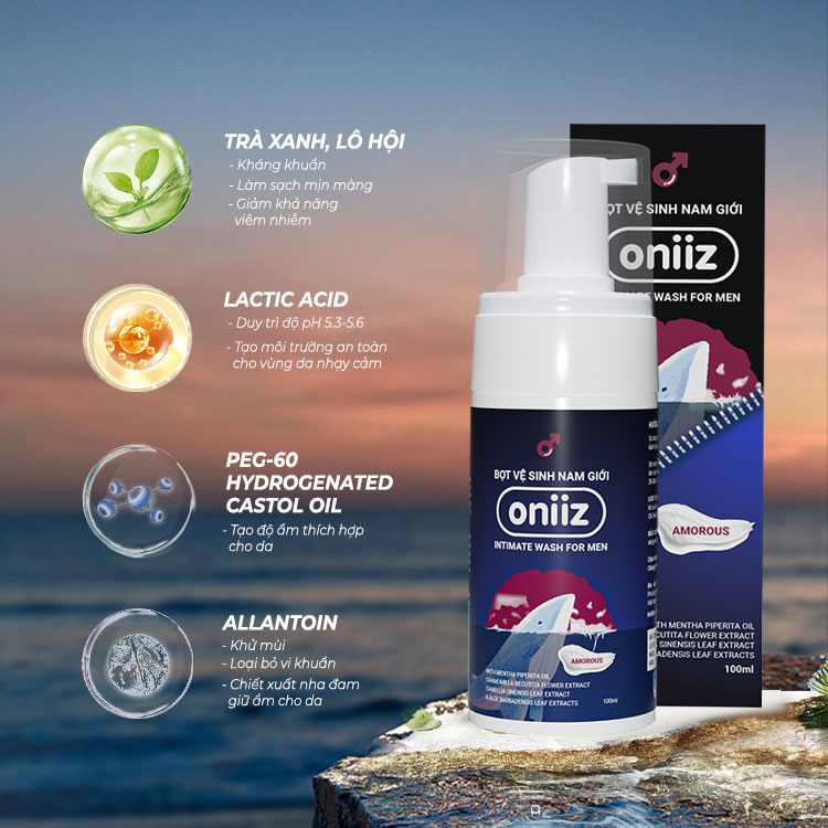 Bọt vệ sinh nam giới Oniiz - Giải pháp bảo vệ sức khỏe sinh sản cho nam ...