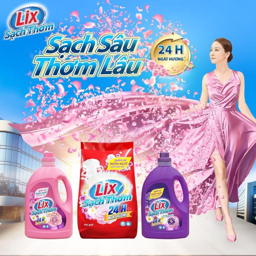 Quần áo Ngát Hương 24h Với Công Nghệ Hạt Lưu Hương Từ Lix Sạch Thơm
