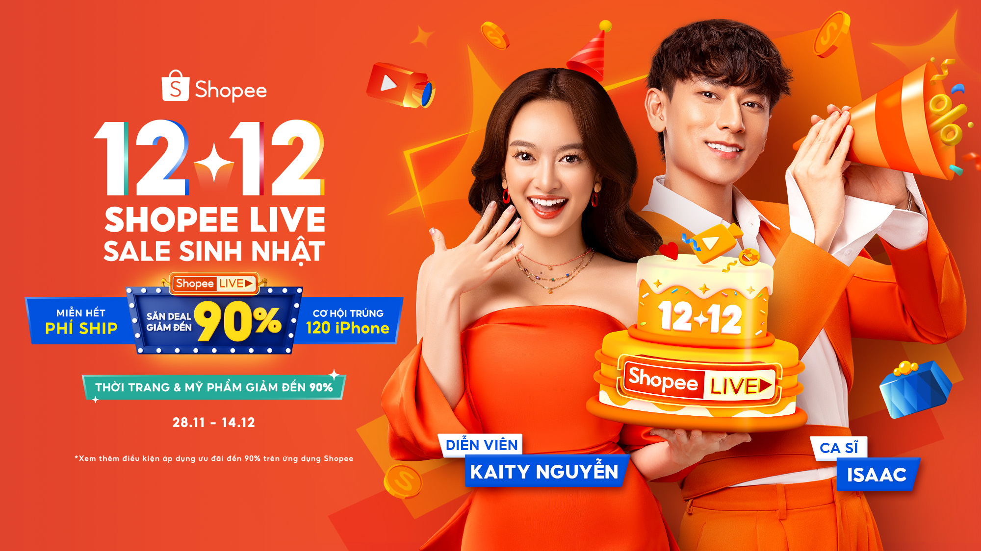 Mua sắm cuối năm cùng loạt ưu đãi hấp dẫn tại 12.12 Shopee Live Sale ...