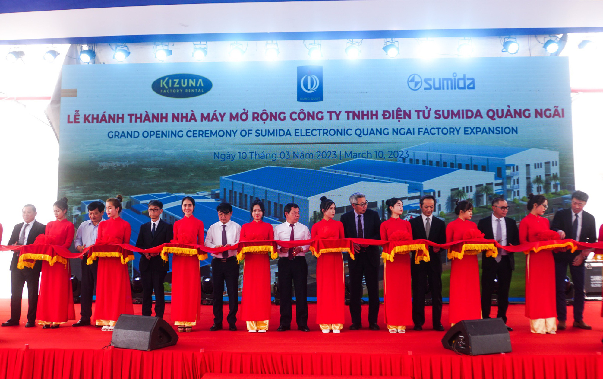 Khánh thành nhà máy mở rộng của Công ty TNHH điện tử Sumida Quảng Ngãi ...