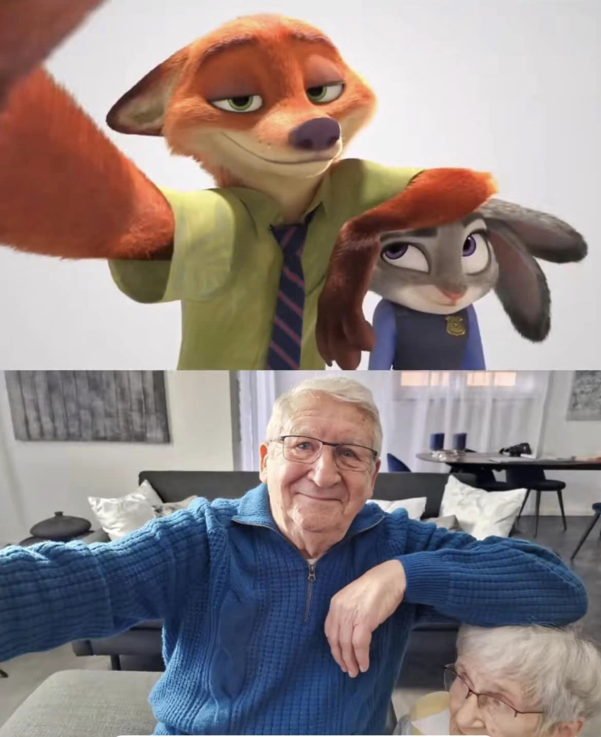 Bộ ảnh kỷ niệm 61 năm ngày cưới phong cách Zootopia của cặp đôi U90 gây ...