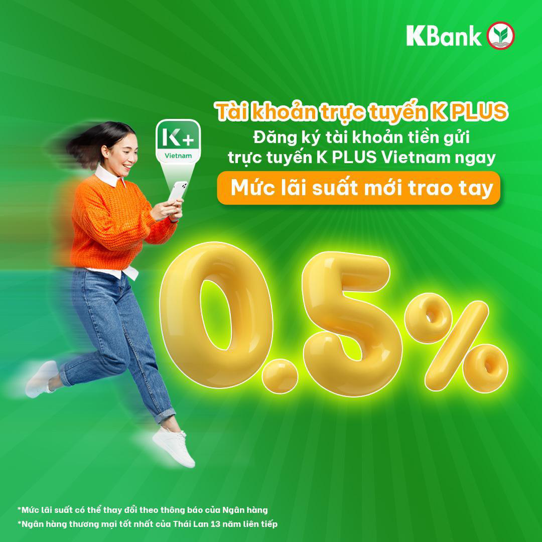 KBank áp dụng lãi suất 8,5% cho tiền gửi online 6 tháng - Tuổi Trẻ Online