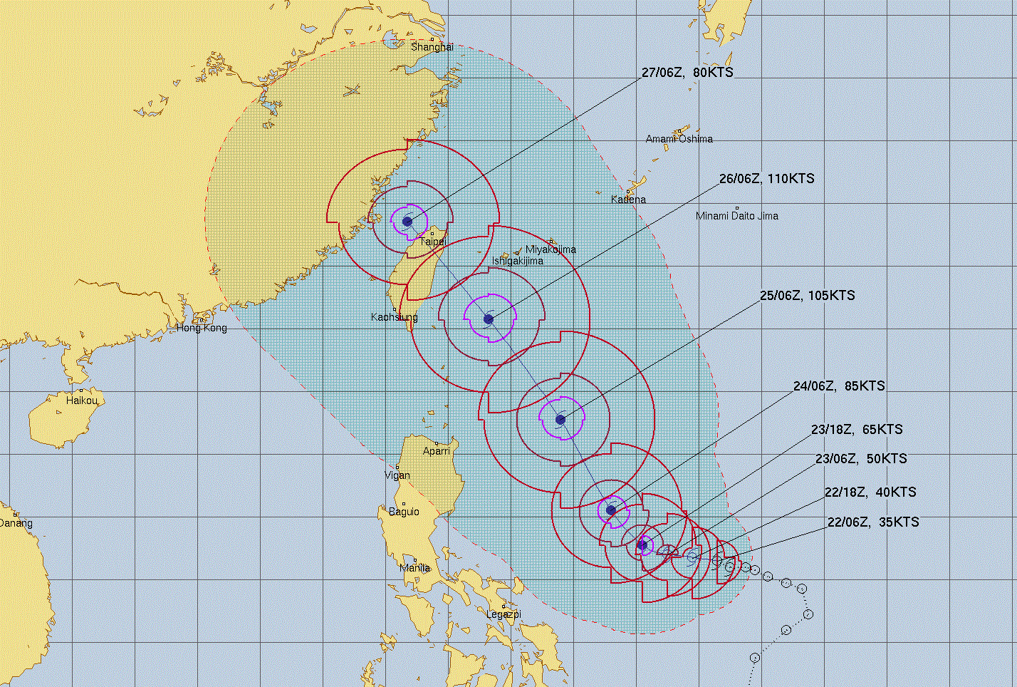Bão Doksuri có thể mạnh lên thành siêu bão, liệu có vào Biển Đông ...