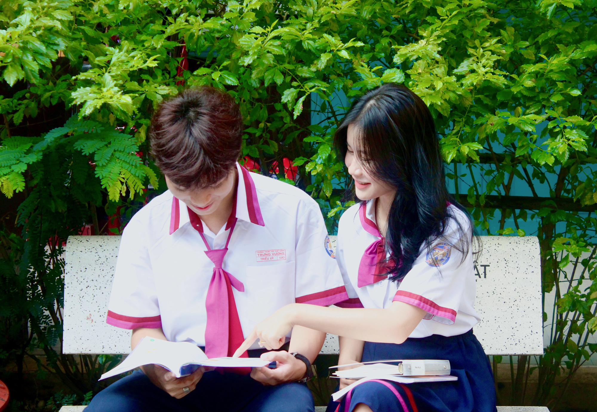 “Tím – đỏ” chứng tỏ là Trường THPT Trưng Vương!