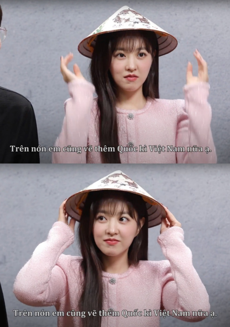 MC Khánh Vy sang Hàn tặng nón lá cho Lee Byung Hun, Park Seo Joon ...