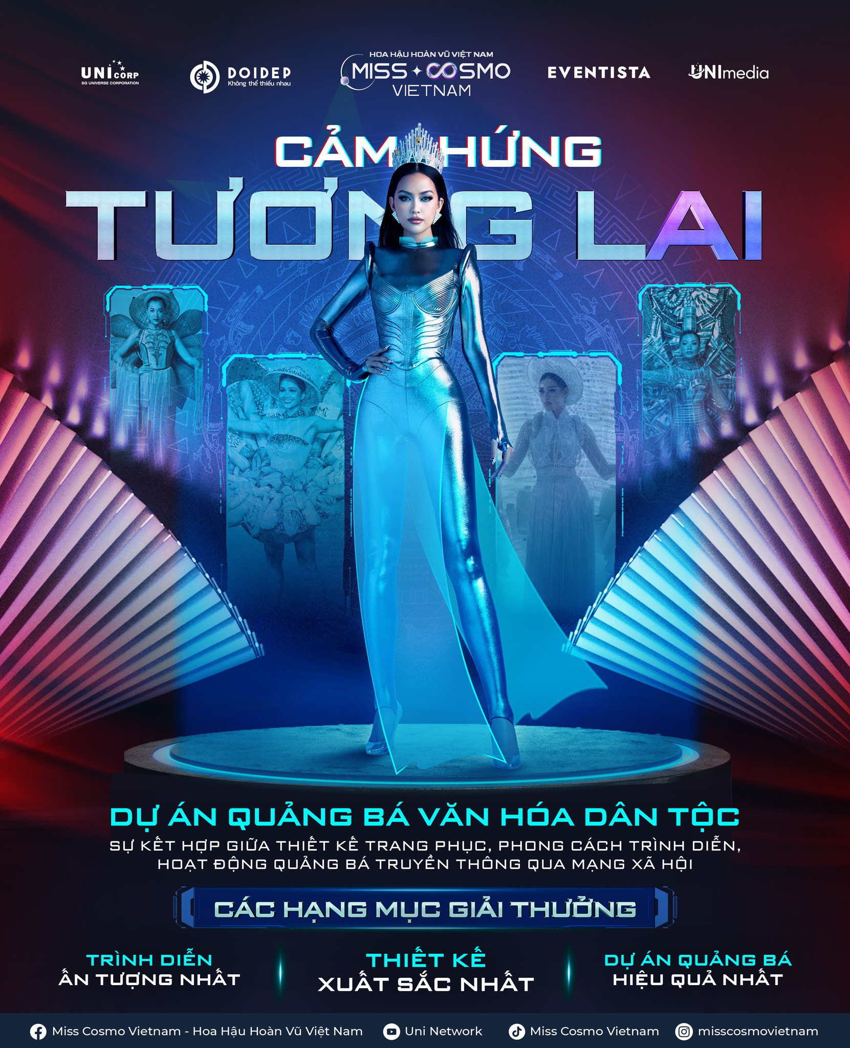Ngắm sớm các thiết kế trang phục dân tộc của Miss Cosmo Vietnam - Tuổi ...