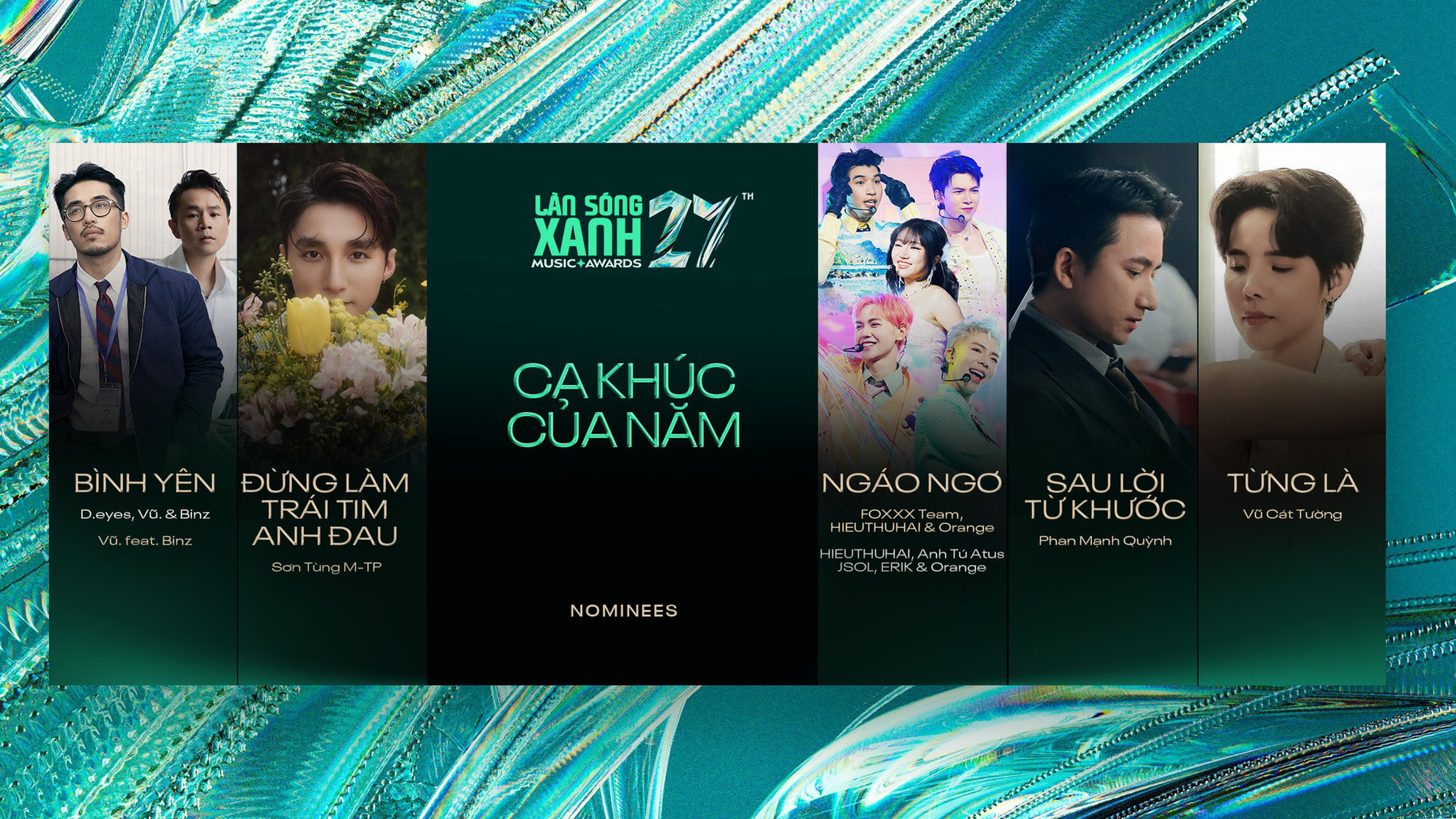 Sơn Tùng M-TP 'oanh tạc' bảng đề cử giải thưởng Làn sóng xanh 27 - Tuổi Trẻ Online