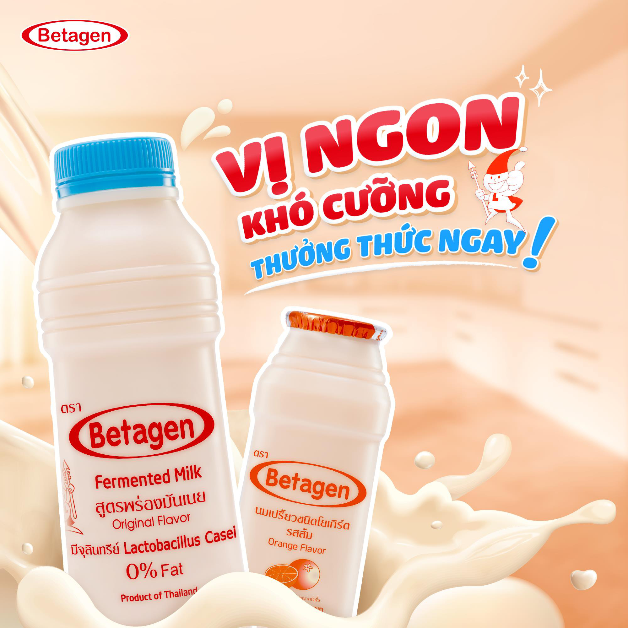 Sữa chua uống Betagen giúp cân bằng hệ vi khuẩn đường ruột - Tuổi Trẻ ...