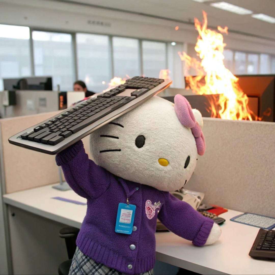 Meme 'Hello Kitty nổi loạn': người đồng cảm, người 'nổi khùng' - Tuổi ...