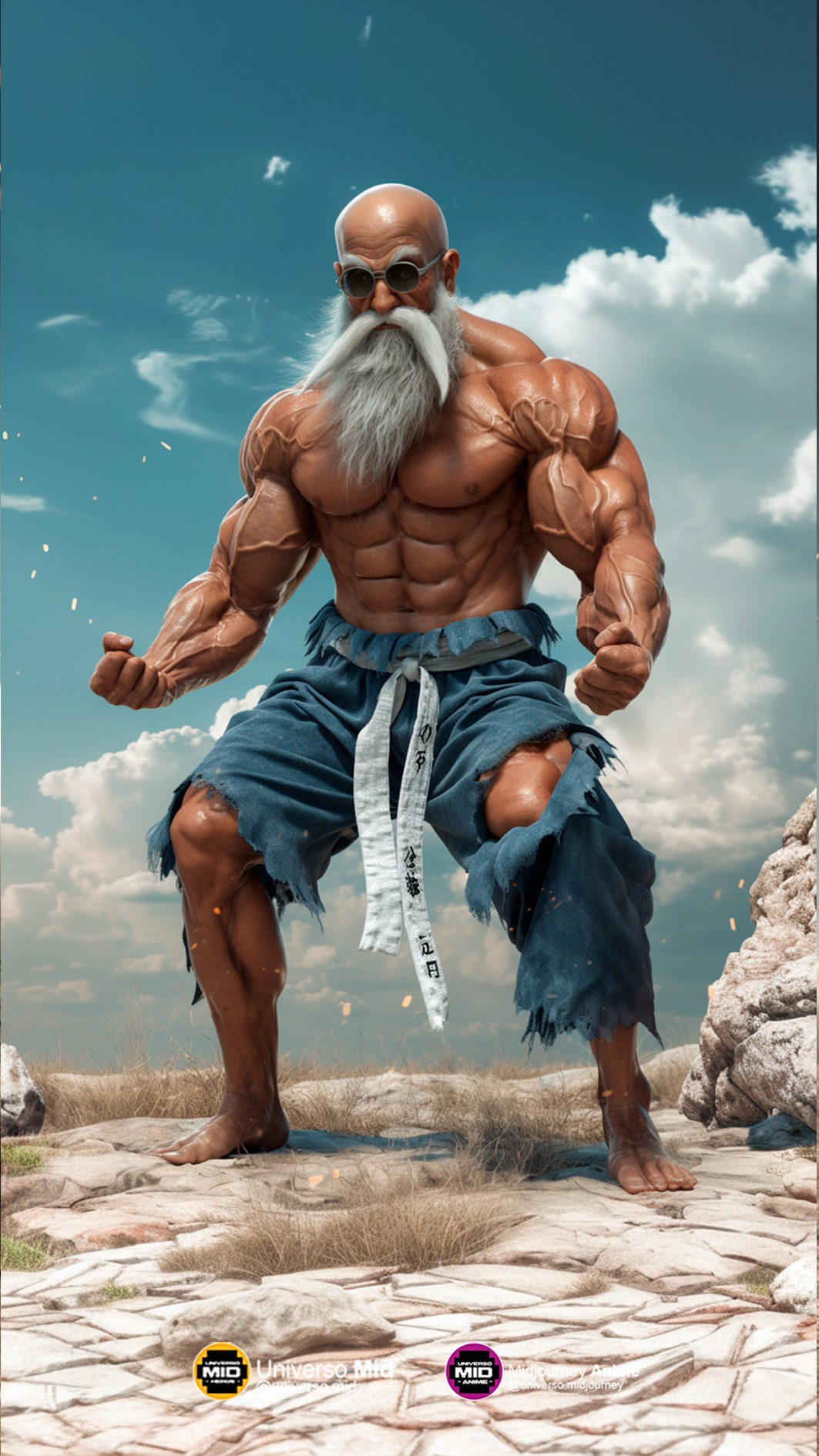 Master Roshi cực ngầu trong phiên bản live-action được tái hiện bằng AI ...