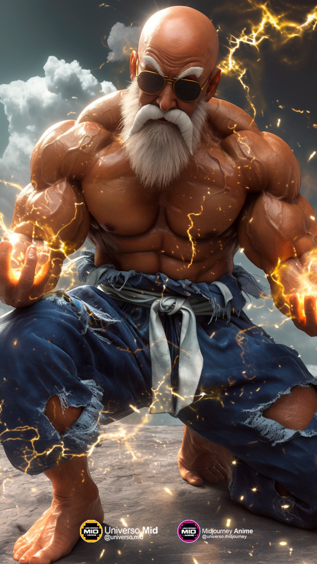 Master Roshi cực ngầu trong phiên bản live-action được tái hiện bằng AI ...