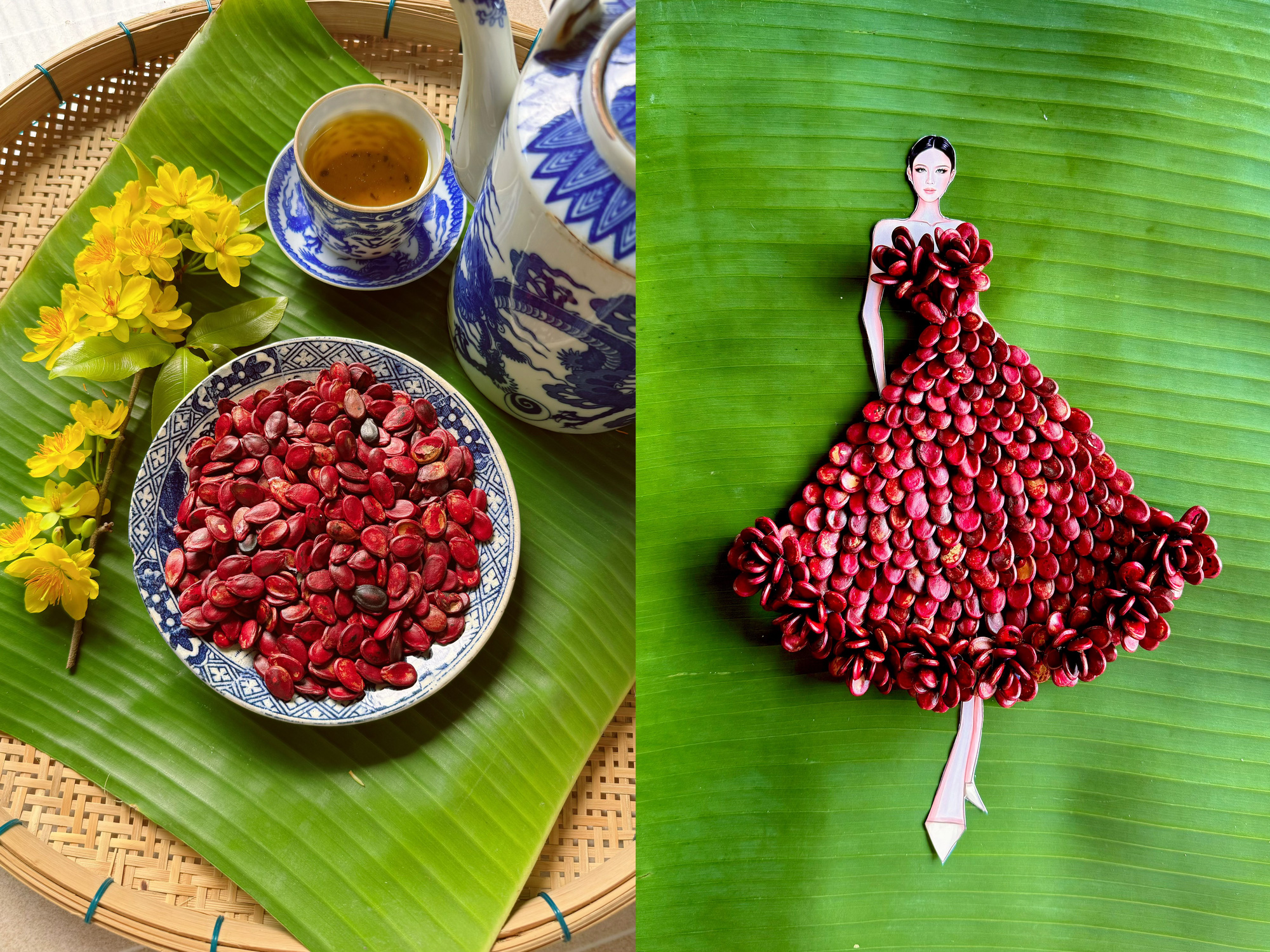 Mứt dừa, mứt tắc, mứt gừng dẻo, mứt chuối ngào thành các mẫu đầm - Tuổi ...