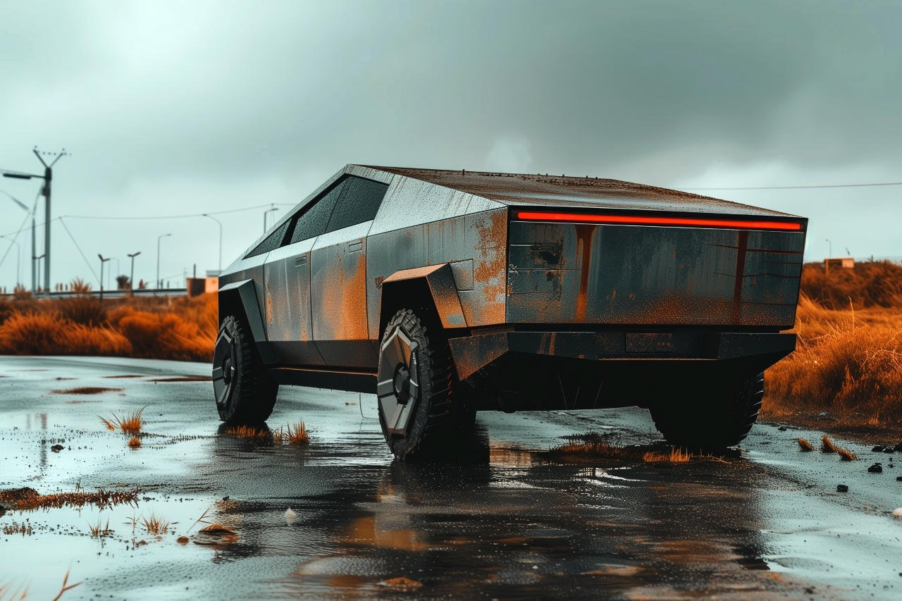 Kinh ngạc Tesla Cybertruck bằng thép không gỉ đang… gỉ sét - Tuổi Trẻ ...