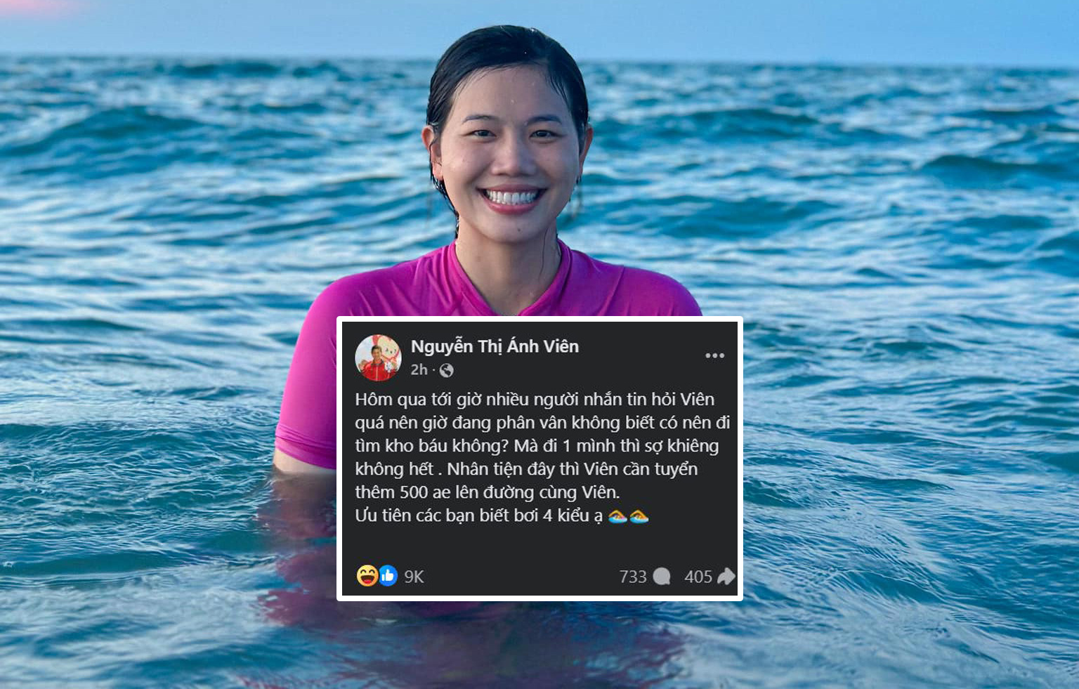 Kình ngư Ánh Viên nhập hội đi tìm kho báu cùng 500 anh em - Tuổi Trẻ Online