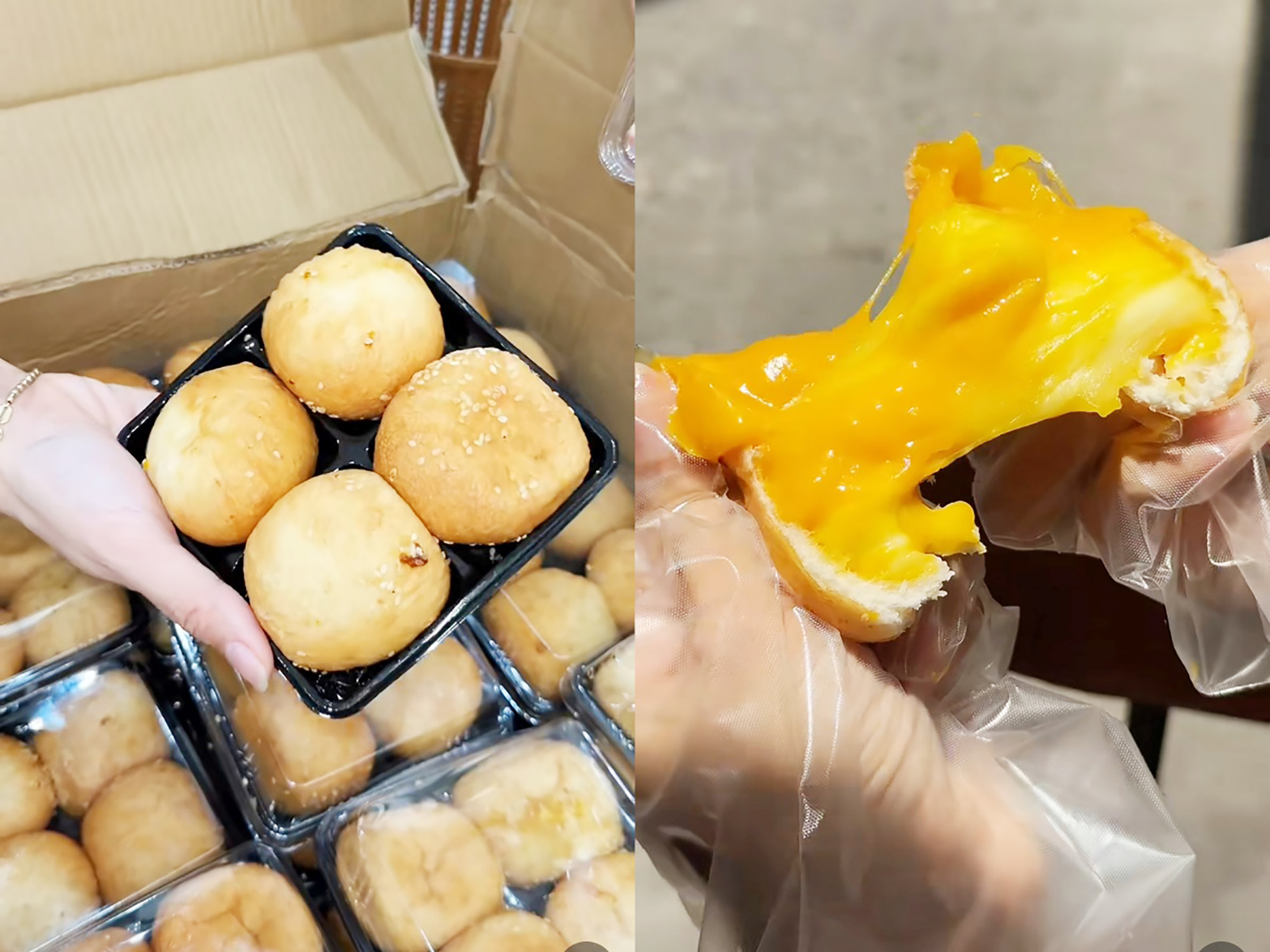 Bánh tiêu phô mai trứng chảy - trend ẩm thực mới của giới trẻ