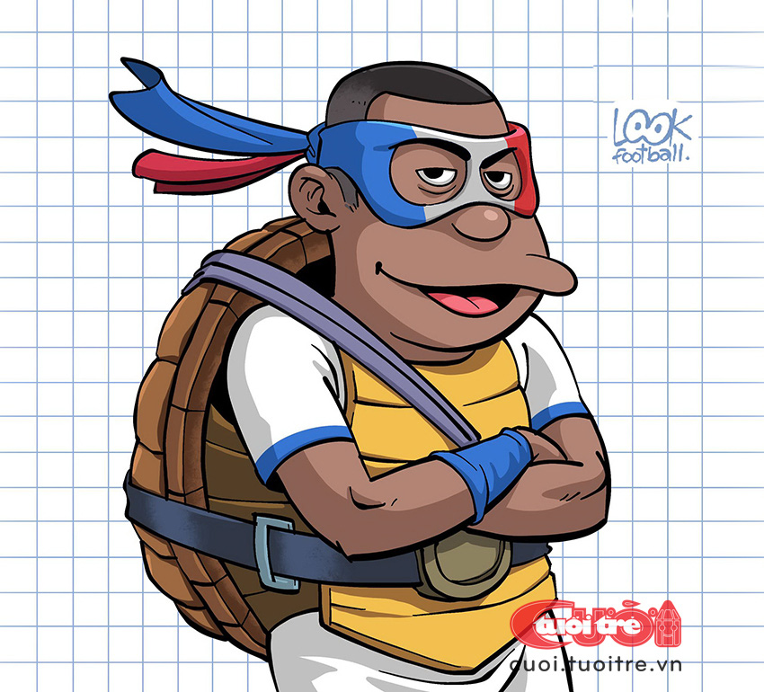 'Ninja rùa' Mbappe sẽ không được ra sân với mặt nạ 3 màu - Tuổi Trẻ Online