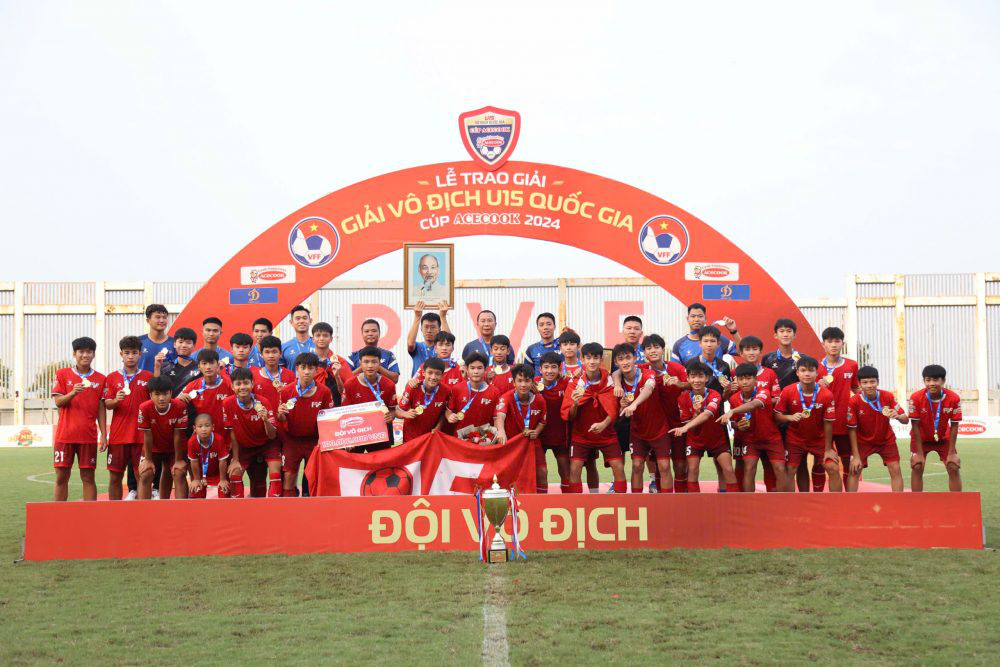 U15 PVF lên ngôi vô địch giải vô địch U15 quốc gia
