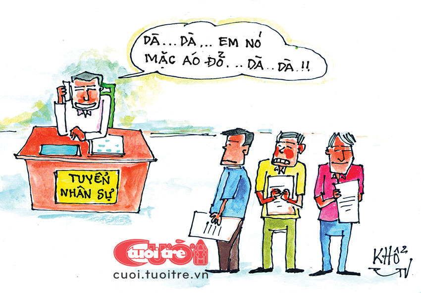 Thi vẽ tranh biếm với hành trình tìm việc làm - Tuổi Trẻ Online