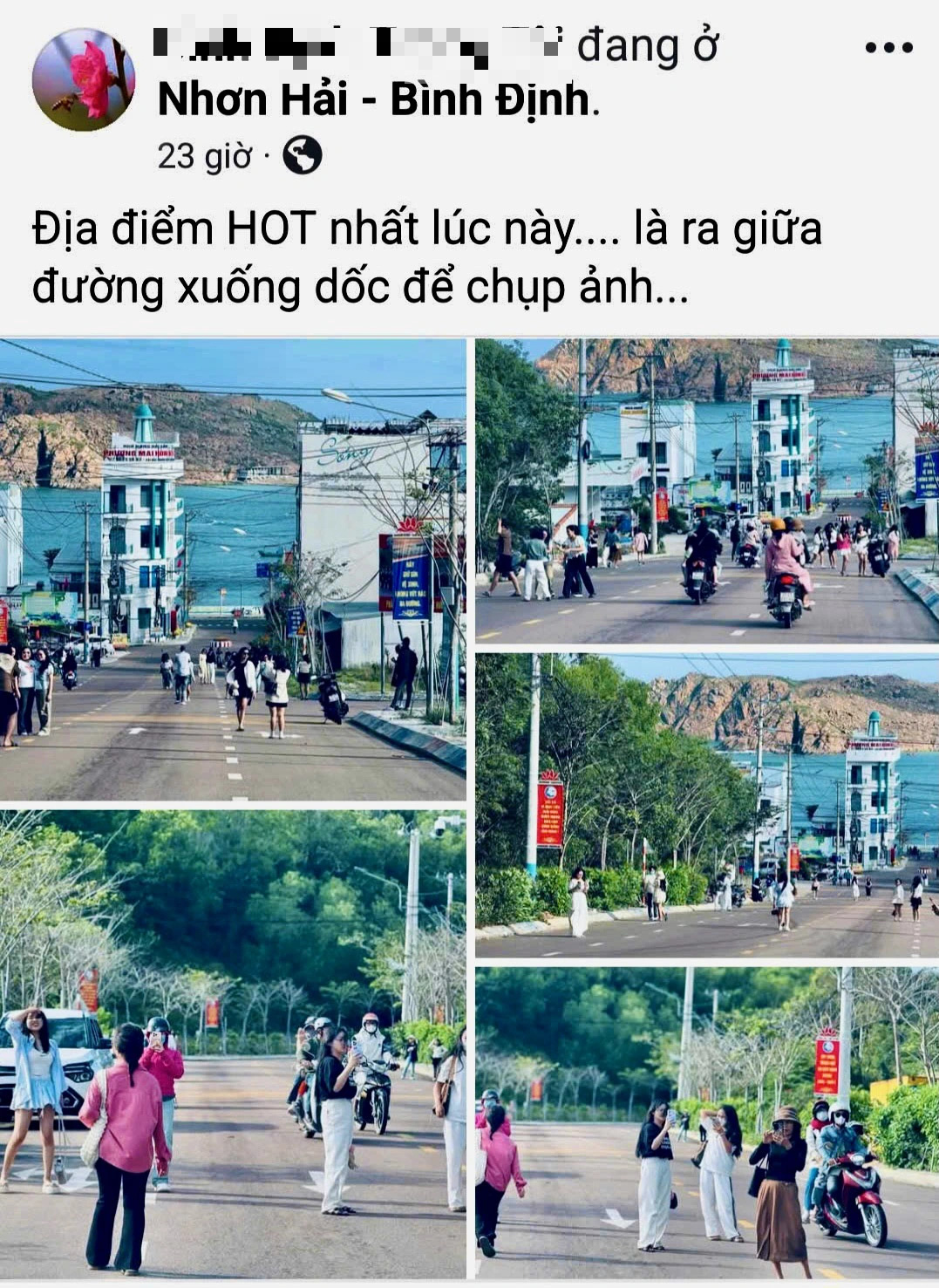 Dẹp 'trend' đứng giữa đường dốc chụp ảnh tại Quy Nhơn để ngăn nguy hiểm ...