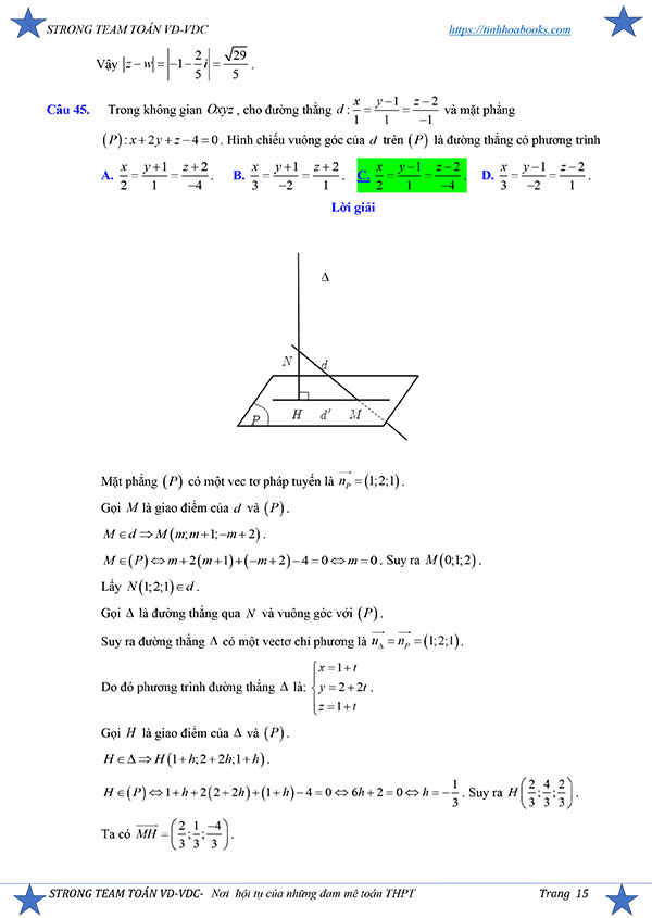 Bài giải gợi ý tất cả 24 mã đề môn Toán thi tốt nghiệp THPT