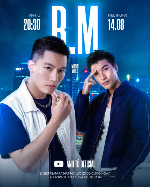 Anh Tú và HIEUTHUHAI tung poster MV debut nhóm nhạc