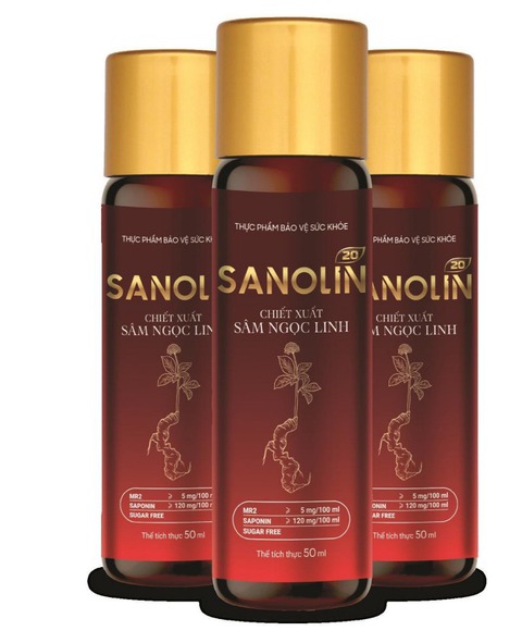 Sanolin - thực phẩm chứa hàm lượng saponin chiết xuất từ sâm Ngọc Linh ...
