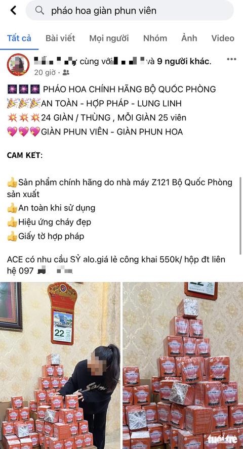 Pháo hoa của Nhà máy Z121 bị hét giá 'trên trời' - Tuổi Trẻ Online