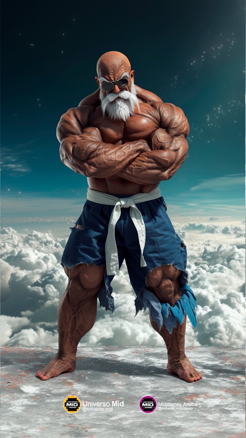 Master Roshi cực ngầu trong phiên bản live-action được tái hiện bằng AI ...