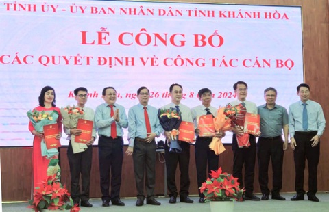 Khánh Hòa điều động, bổ nhiệm nhiều cán bộ sở, Khatoco và Khu kinh tế ...