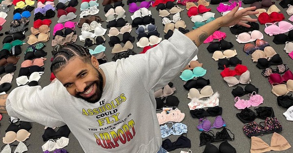 Choáng: Drake ‘flexing’ hàng trăm nội y fan nữ ném lên sân khấu - Tuổi ...